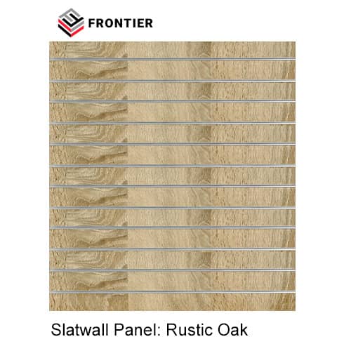 Slatwall Panel 2400x1200 Rustic Oak - Best Price & Fast Delivery