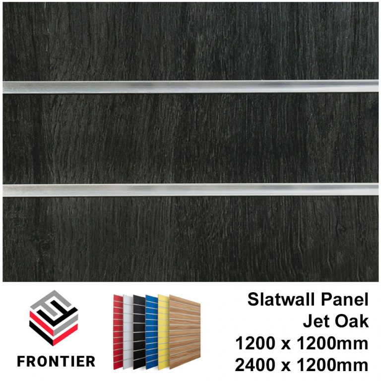 Slatwall Panel 2400x1200 Jet Oak - Best Price & Fast Delivery